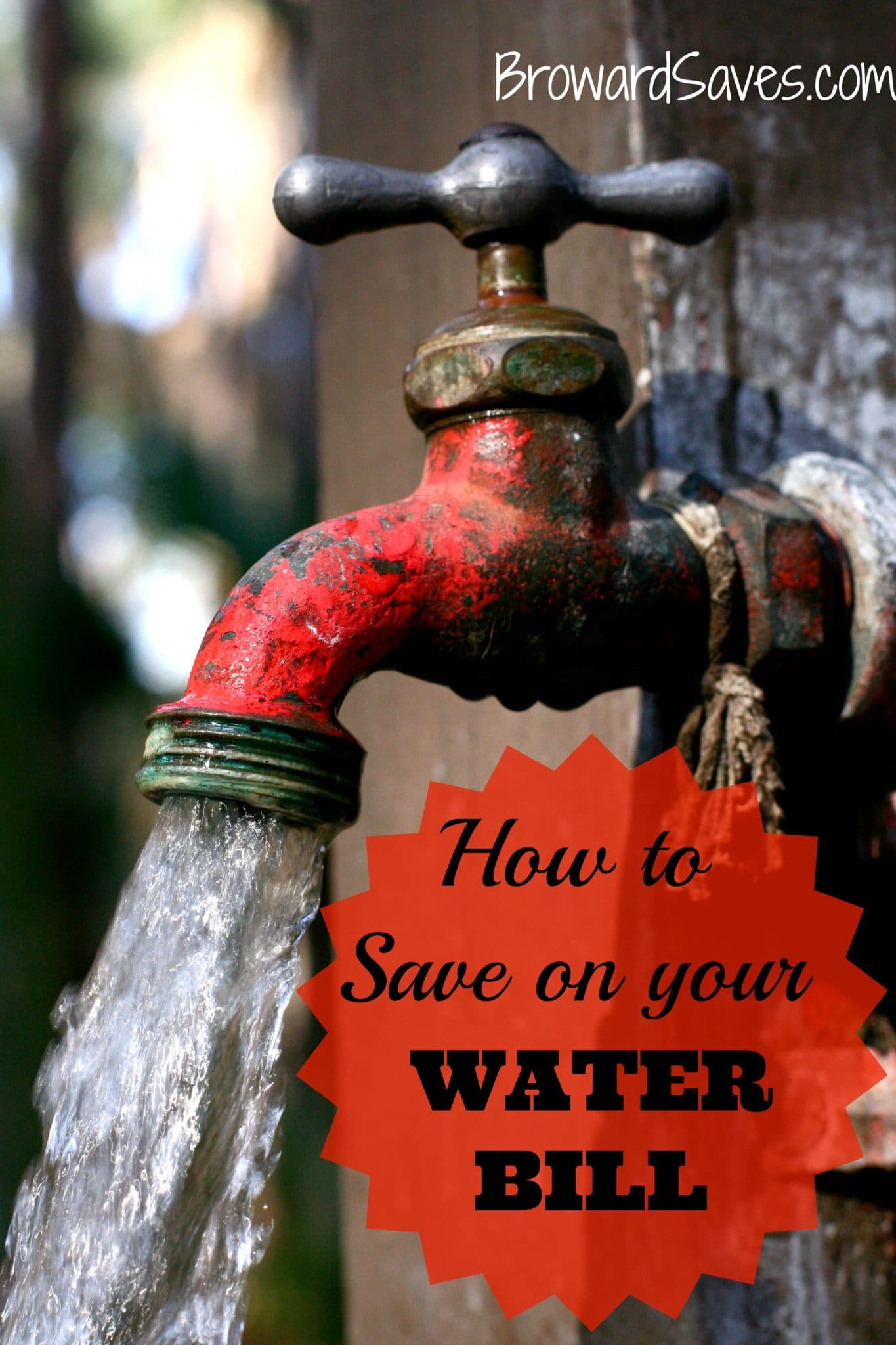 How To Save On Your Water Bill Living Sweet Moments