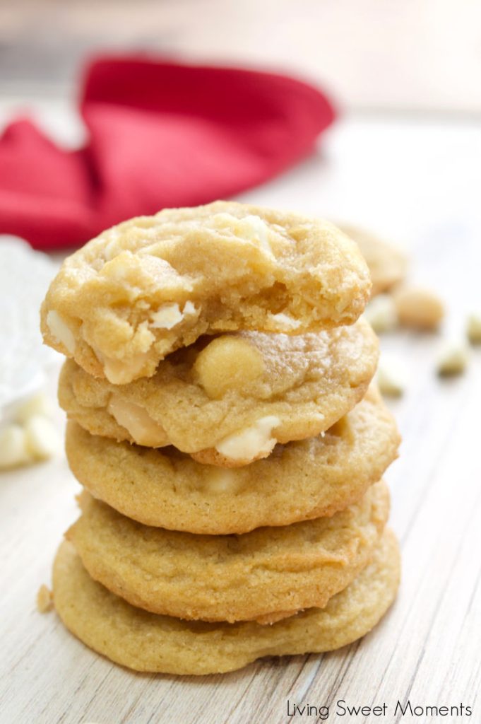 White Chocolate Macadamia Cookies (Soft + Chewy Recipe) - Living Sweet ...