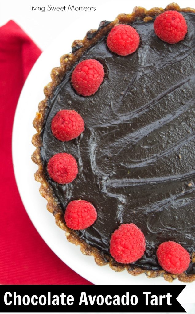 Chocolate Avocado Tart (Vegan, GF) - Living Sweet Moments