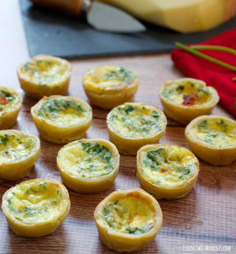 Mini Quiche Lorraine Recipe - Living Sweet Moments